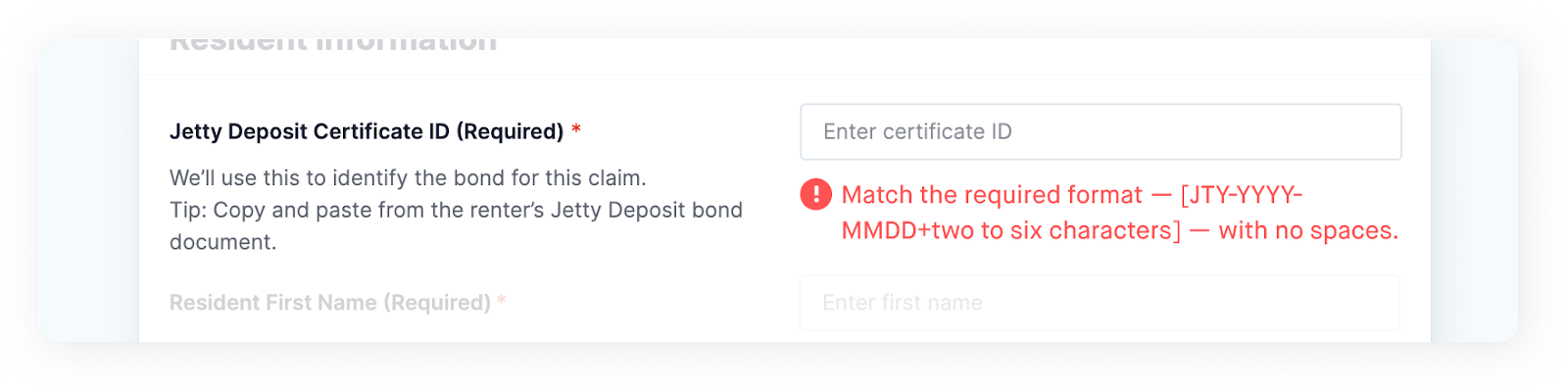Where can I find the Certificate ID? – Jetty: Partner Care